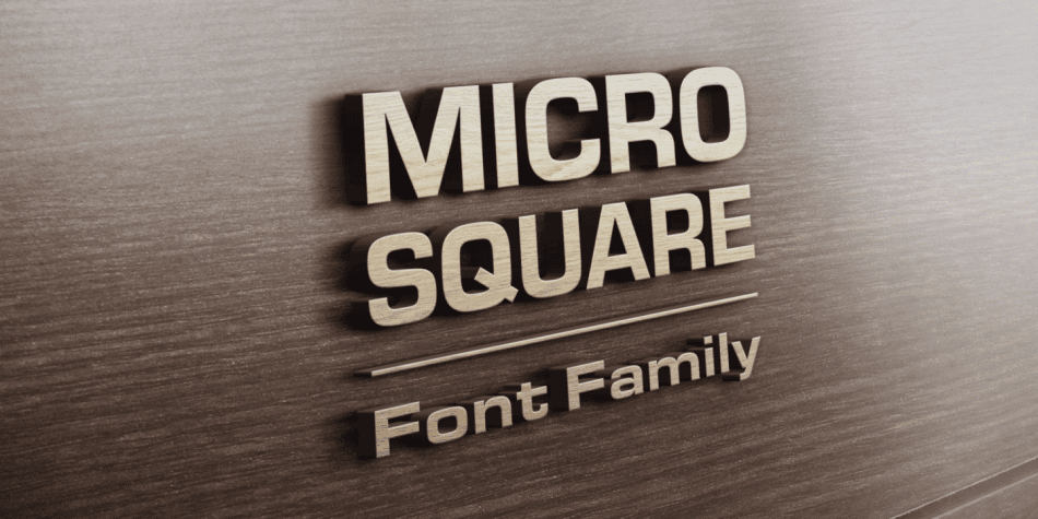 MicroSquare Font - UpFonts