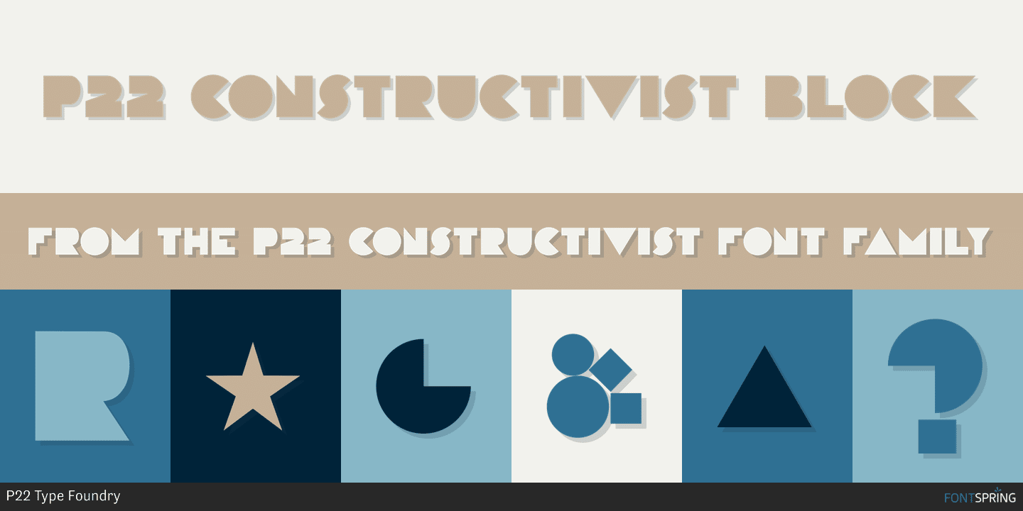P22 Constructivist Font - UpFonts