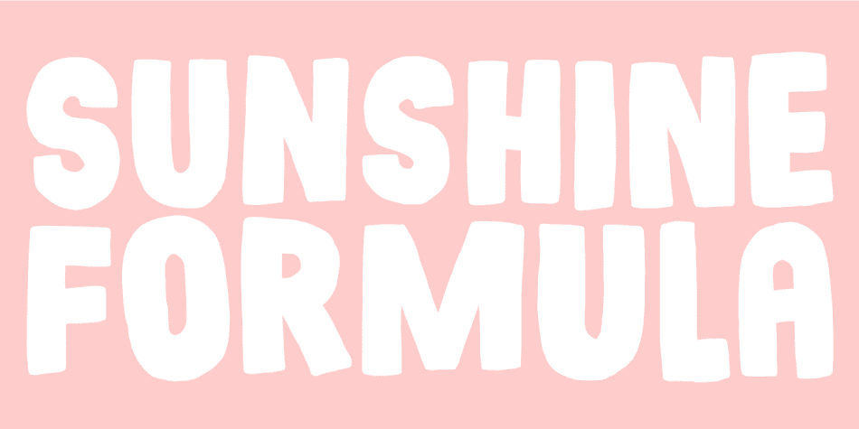 Sunshine Formula Font - UpFonts