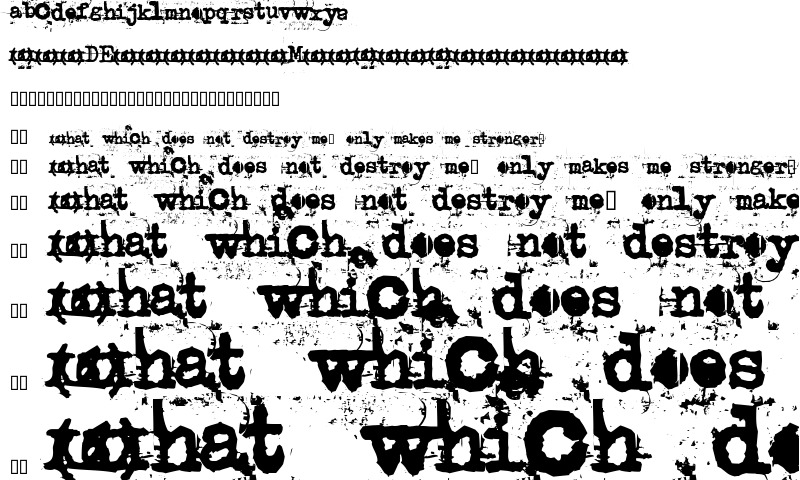 Uncle Typewriter Font - UpFonts