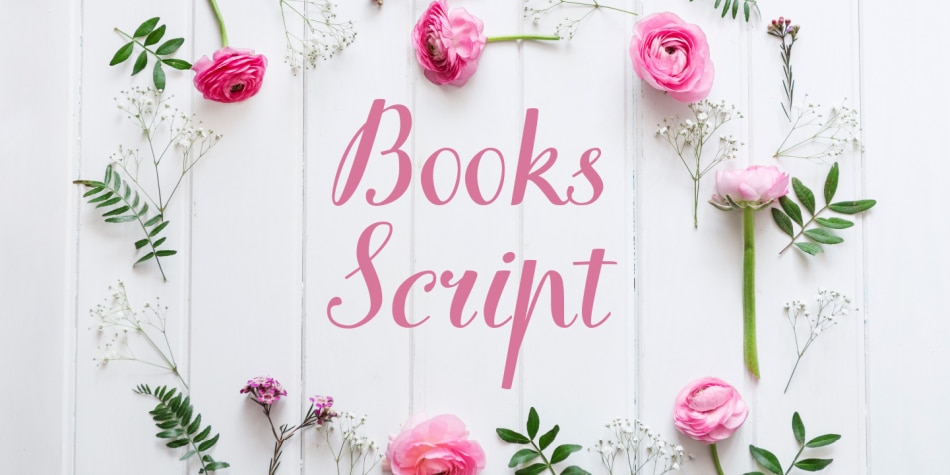 Books Script Font - UpFonts