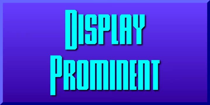 Display Prominent Font - UpFonts
