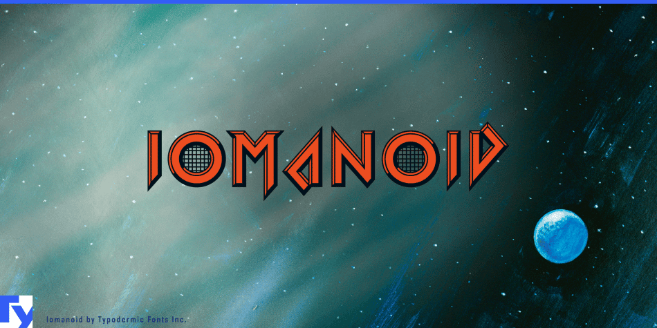 Iomanoid Back Font - UpFonts