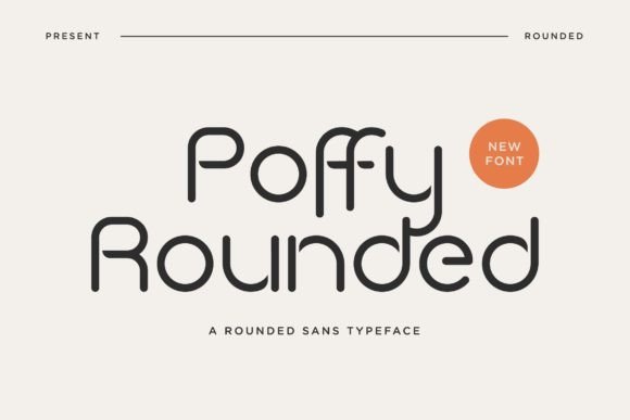 Poffy Rounded Font - UpFonts