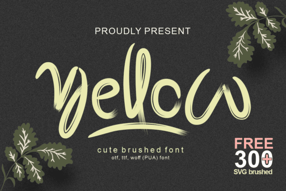 Yellow Font - UpFonts