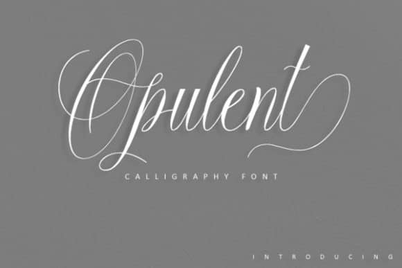 Opulent Script Font - UpFonts