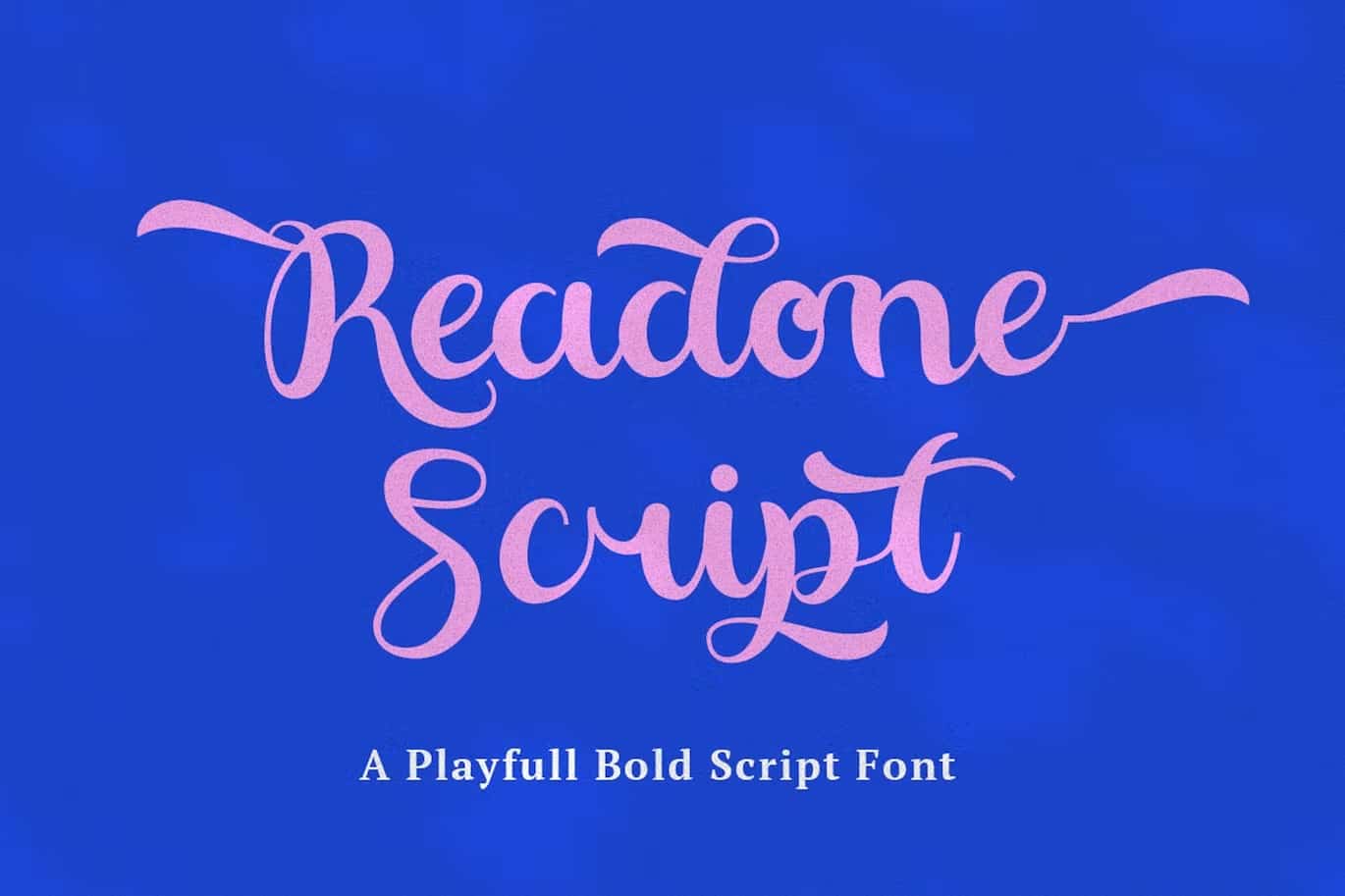 Readone Script - Love Beautiful Logo Font - UpFonts