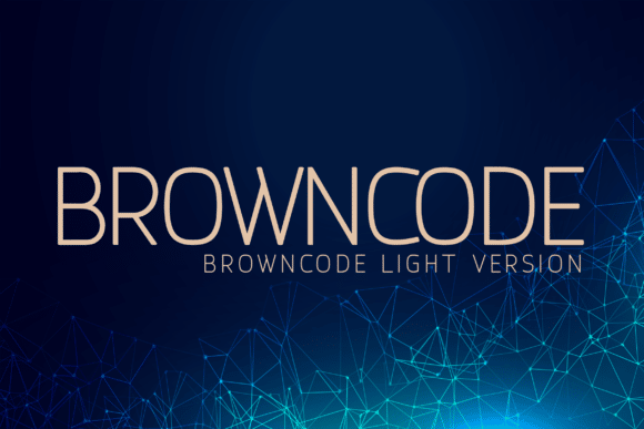 Browncode Light Font - UpFonts