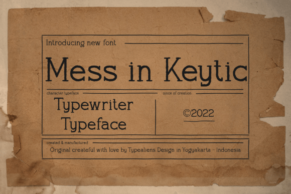 Mess in Keytic Font - UpFonts