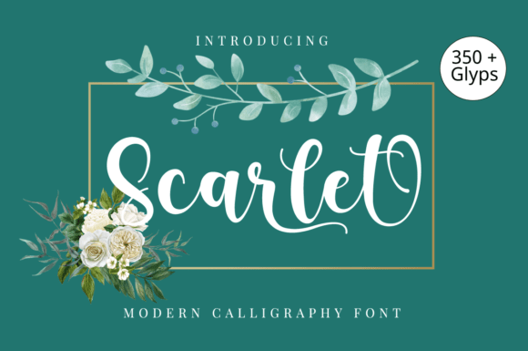 Scarlet Script Font - UpFonts