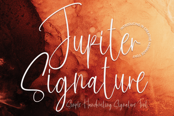 Jupiter Signature Font - UpFonts
