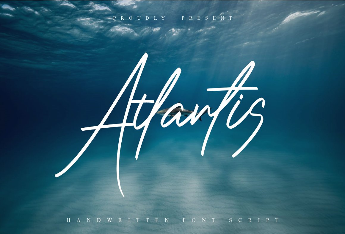 Atlantis - Handwritten Font Script - UpFonts