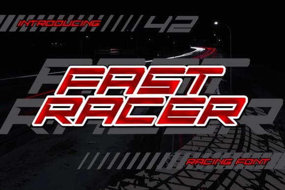 Fast Racer Font - UpFonts