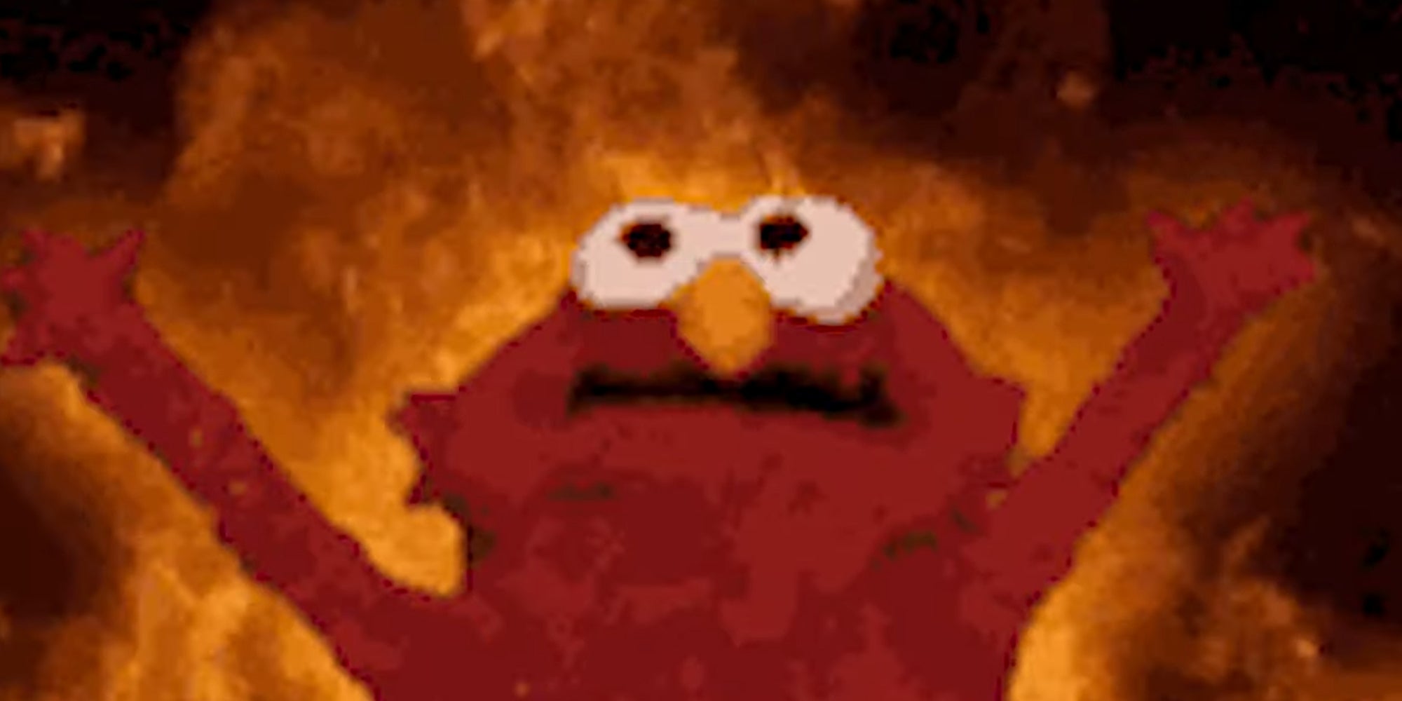 Elmo On Fire Meme Aka Hellmo History More Daily Dot