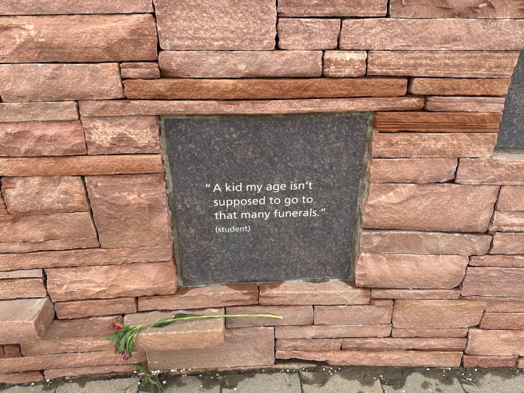 Columbine High School Memorial Wall