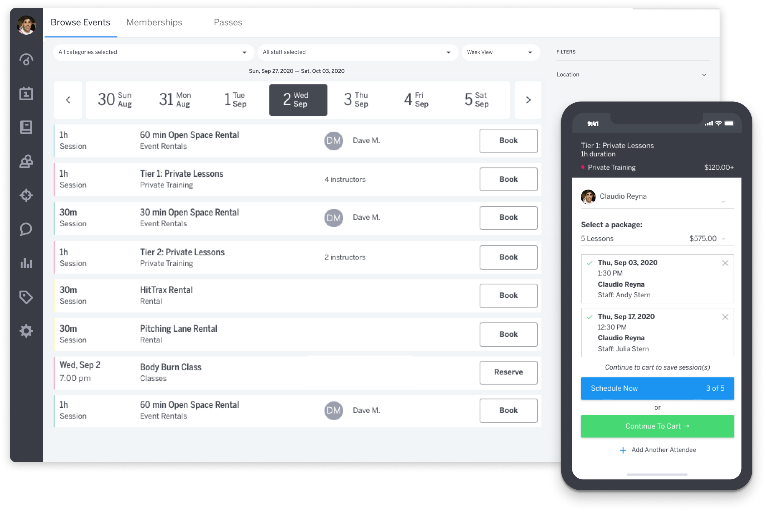 Sports Scheduling Software for Sports Training & Sports Facilities