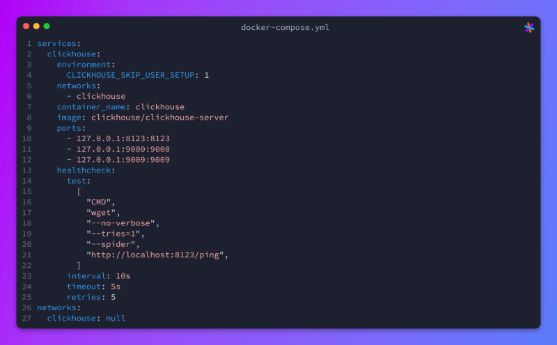 docker-compose.yml - ClickHouse/clickhouse-go - Sourcegraph