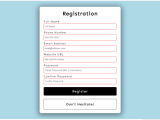 Validating Forms With Pure Vanilla Javascript User Interface Cabal
