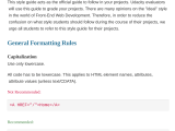Html Css And Javascript Style Guide