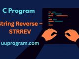 String Reverse Strrev Uuprogram