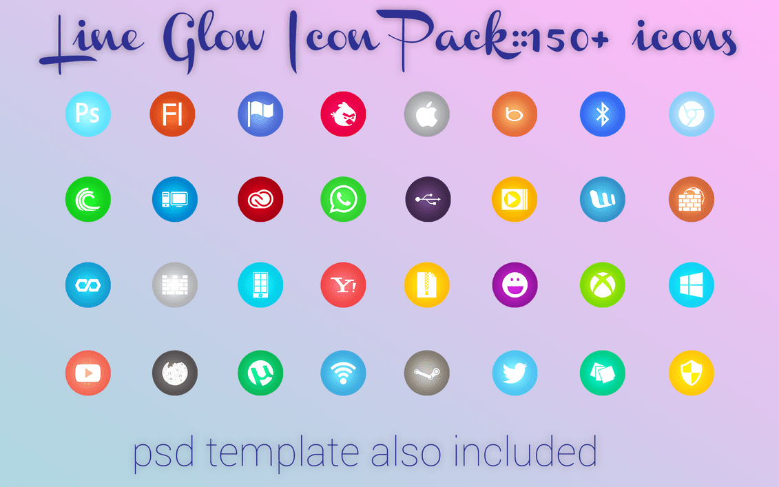 Line Glow Icon - Enable Windows Theme Customization
