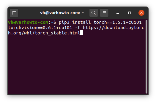 How to Install PyTorch on Ubuntu 20.04 (pip & conda) - VarHowto