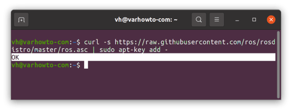 How to fix ROS package repo signature verification error - VarHowto
