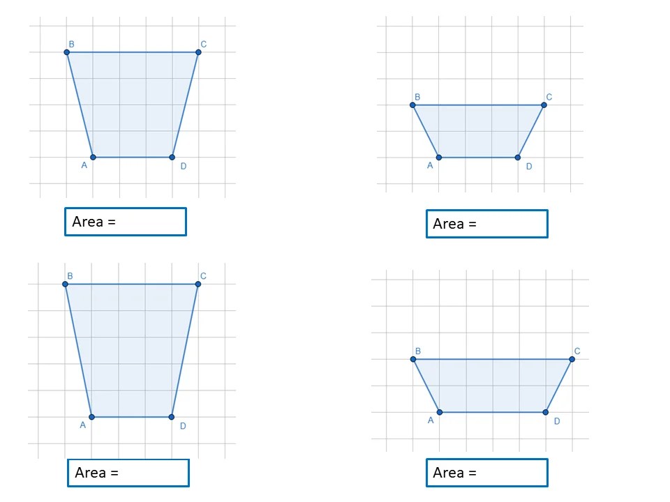 Area of a trapezium – Variation Theory