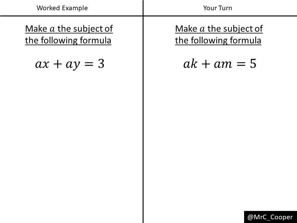 Rearranging formulae where the subject appears twice – Variation Theory