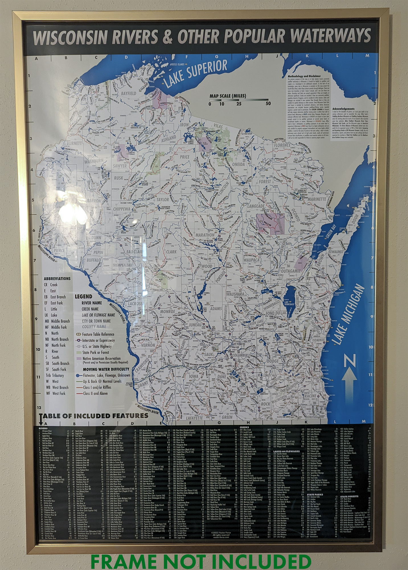 Wisconsin Rivers Poster