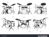 Drum Set Vector At Vectorified Collection Of Drum Set Vector Free