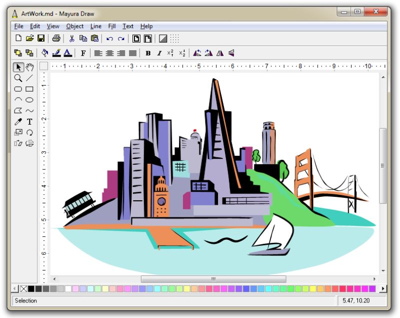 Open Source Vector Drawing Software Philfad - Light Art Collection - Mobile Quality