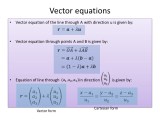 Vector Equation