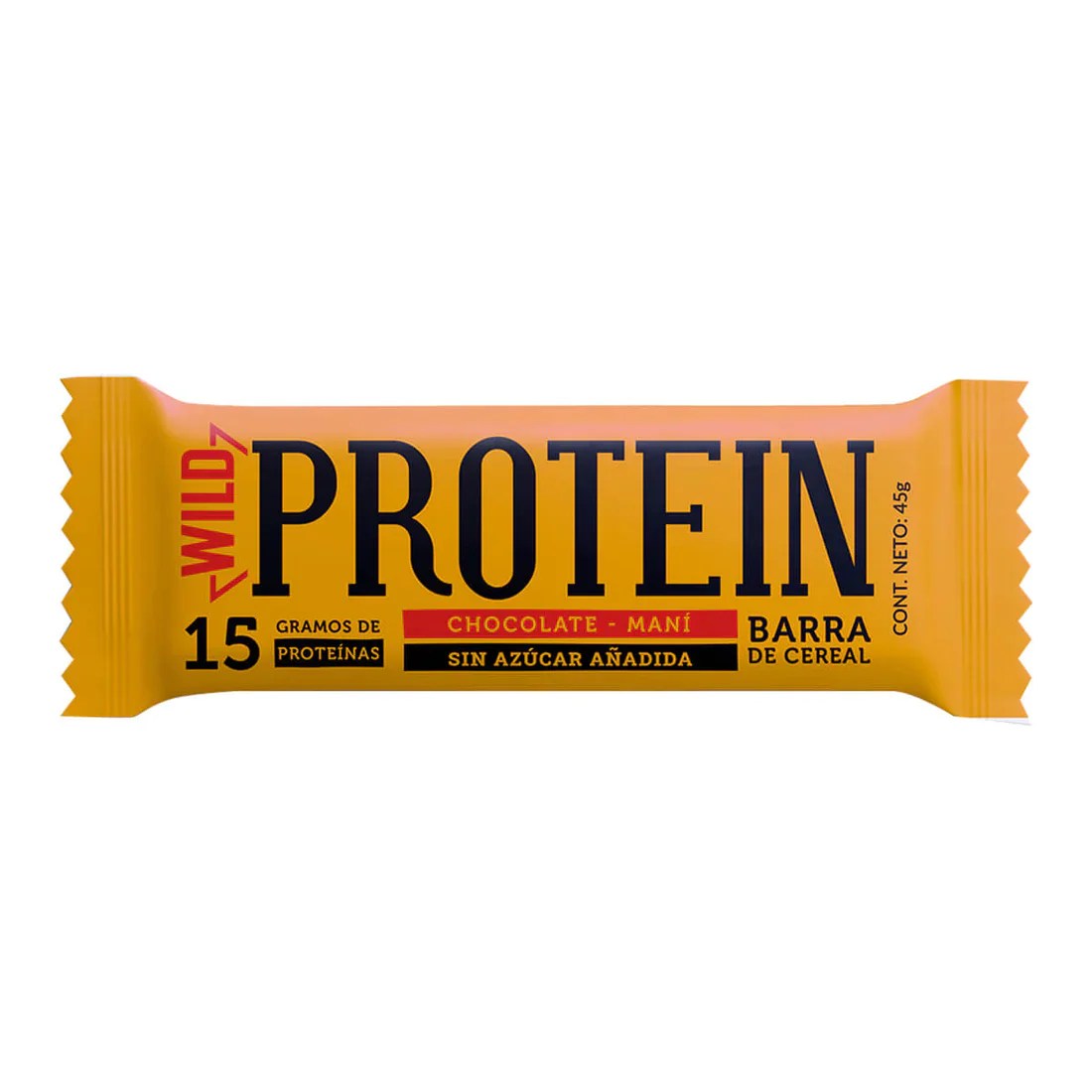 Barra De Proteína Wild Protein Chocolate Maní 45 Gr
