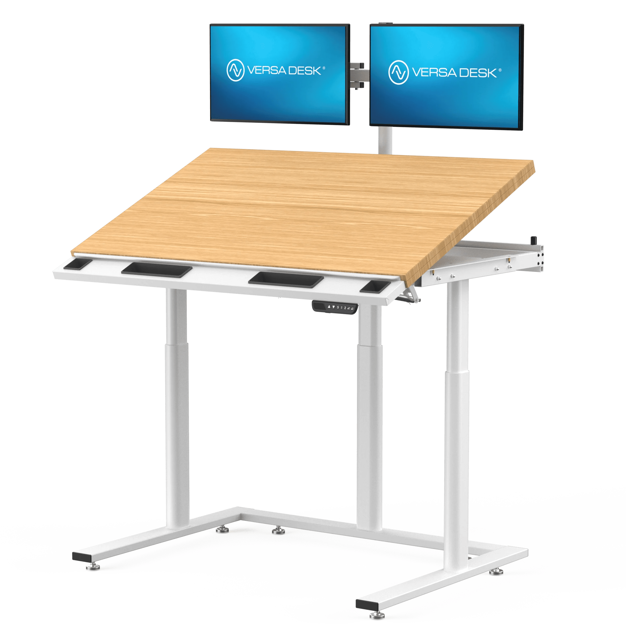 Powerliftâ Electric Triad Drafting Table â Versadesk