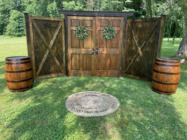 Ceremony Doors - Vicars Built Rentals