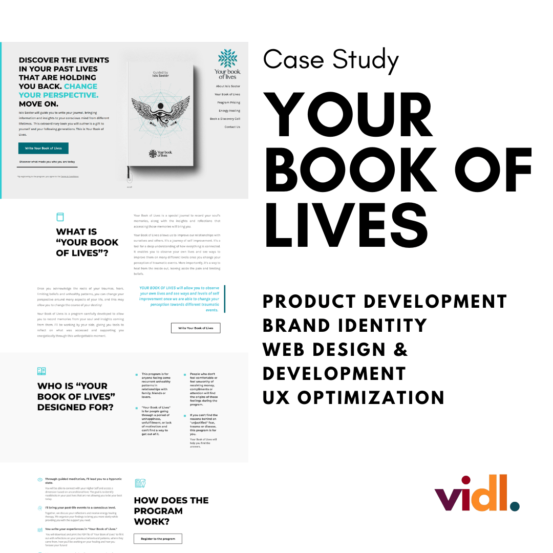 Branding Case Study: Your Book of Lives | Vidl