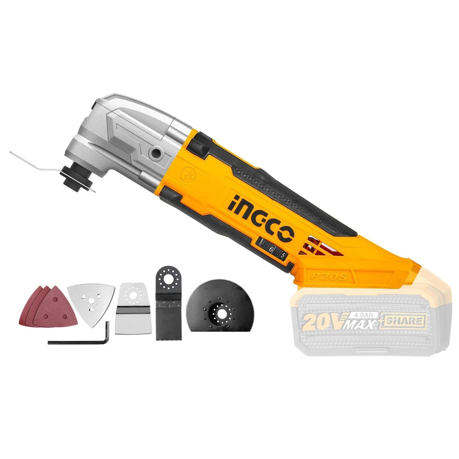 Ingco CMLI2001- 20V Cordless Multi Tool - Vikas Tool Mart