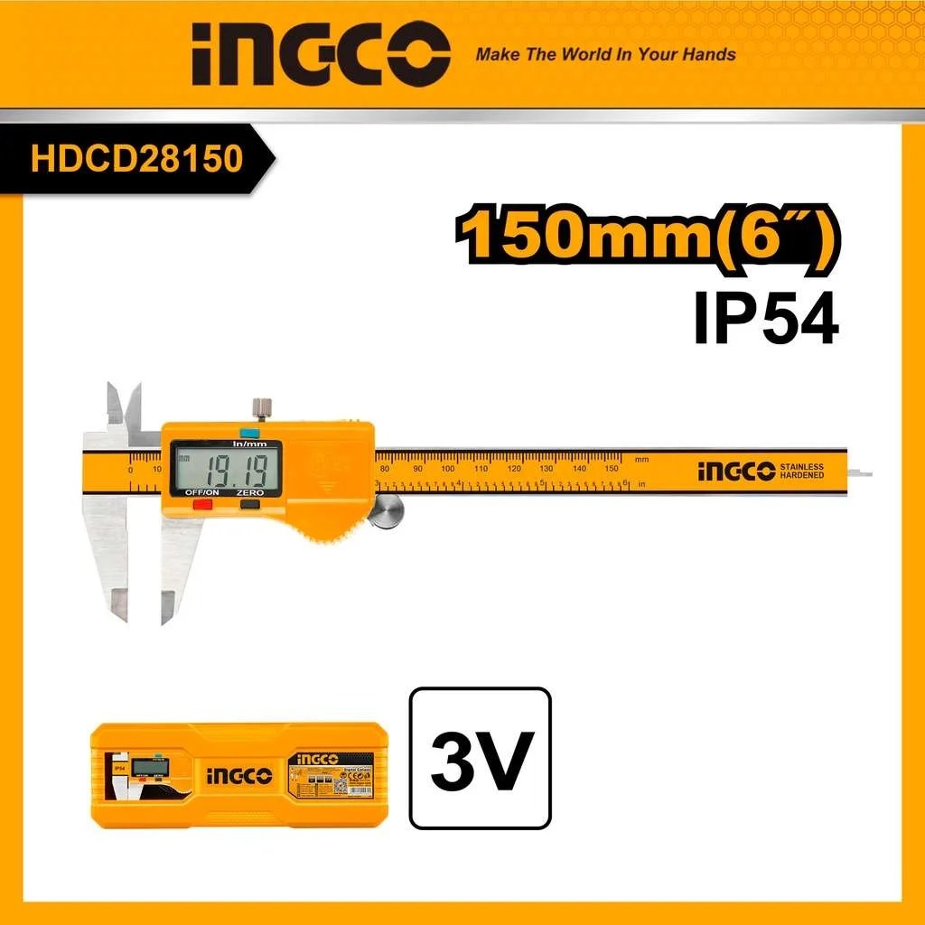 Ingco HDCD28150 - Digital Caliper - Vikas Tool Mart