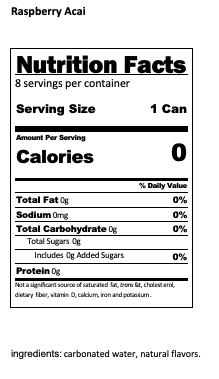 AHA Raspberry Acai Sparkling Water | Viking Coke