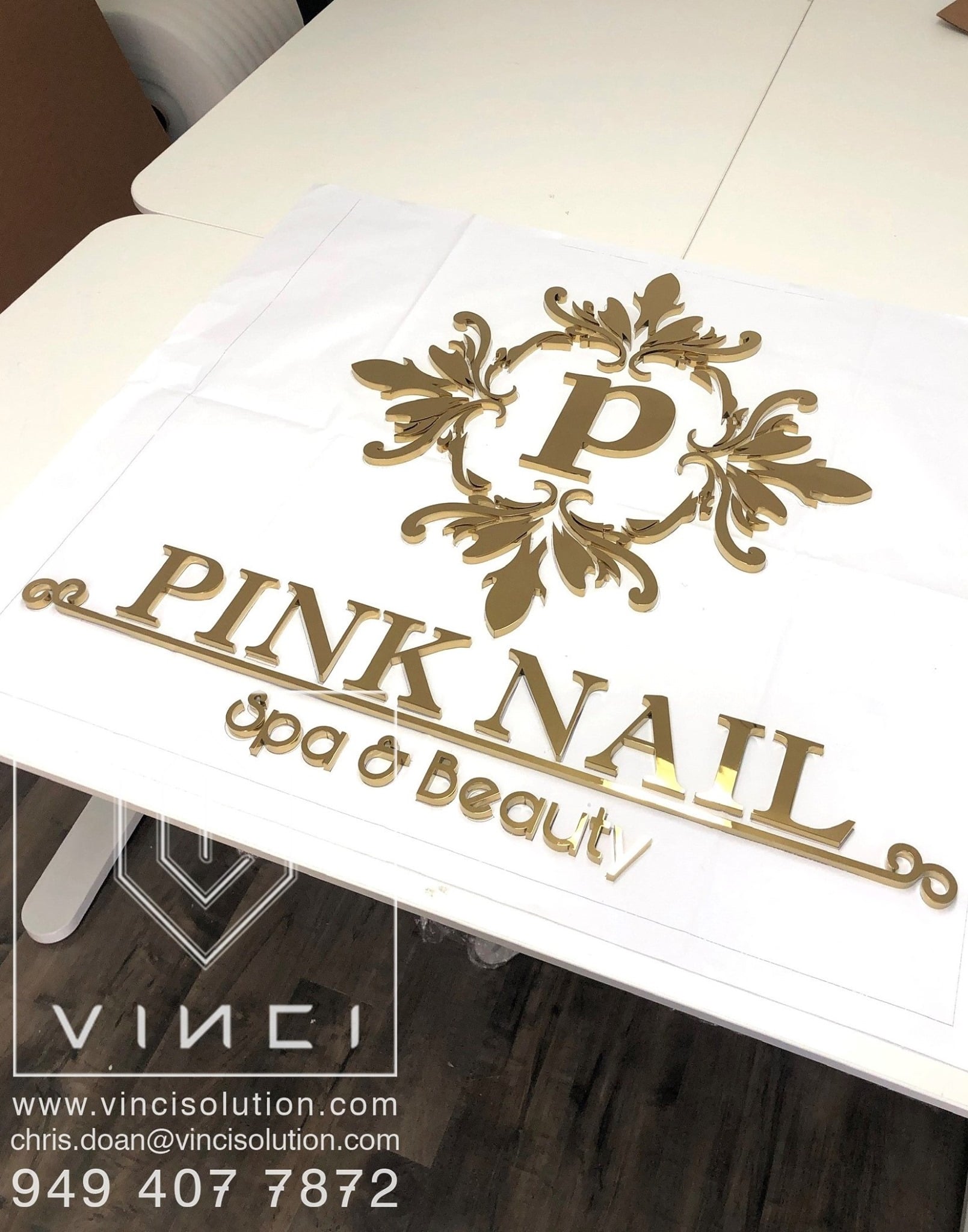 STAINLESS STEEL LOGO (FREE LOGO DESIGN) - VINCI SOLUTION INC