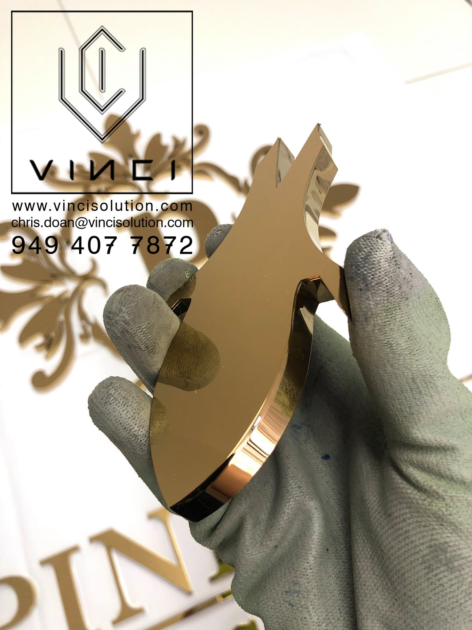 STAINLESS STEEL LOGO (FREE LOGO DESIGN) - VINCI SOLUTION INC