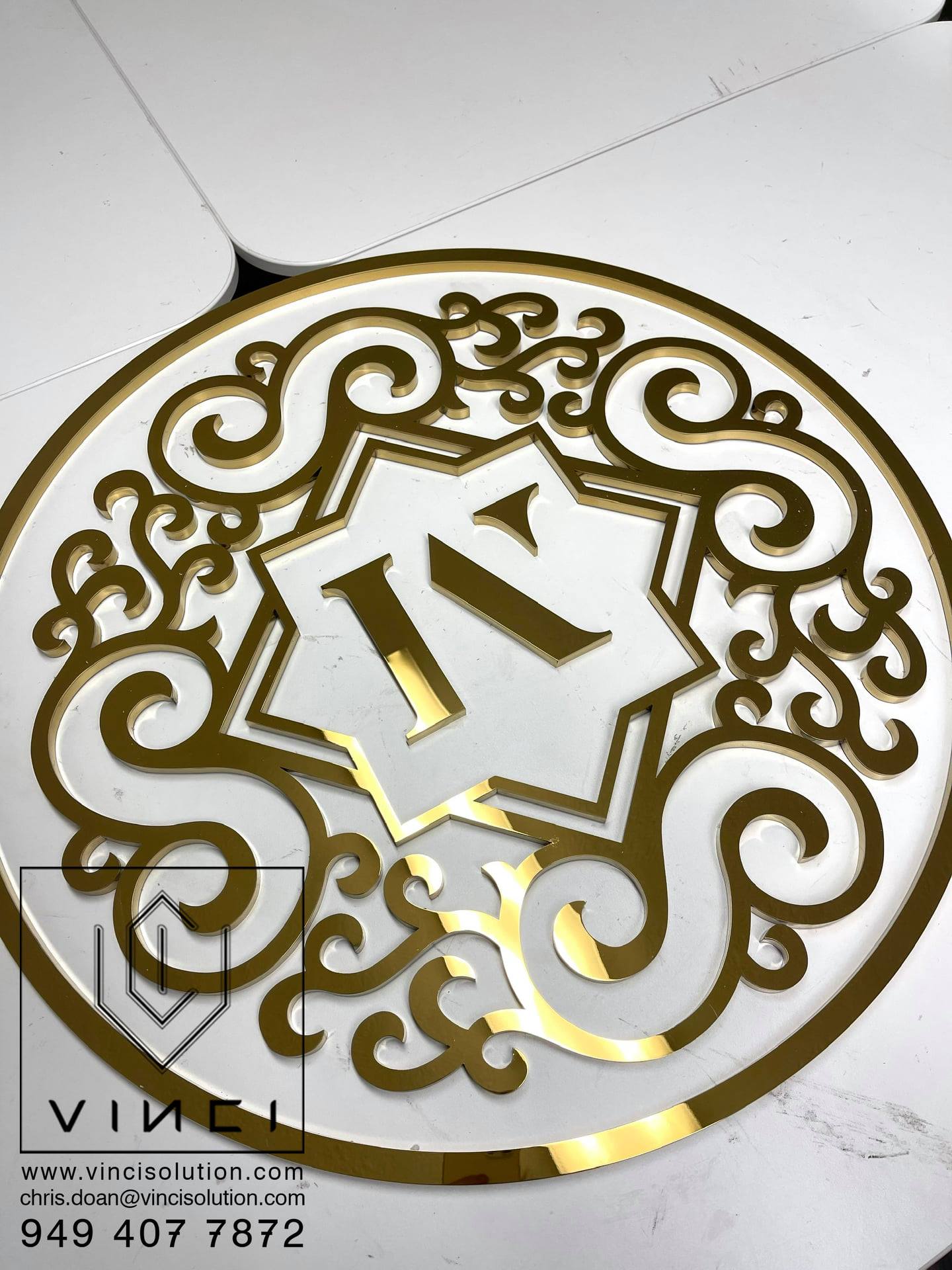 STAINLESS STEEL LOGO (FREE LOGO DESIGN) - VINCI SOLUTION INC