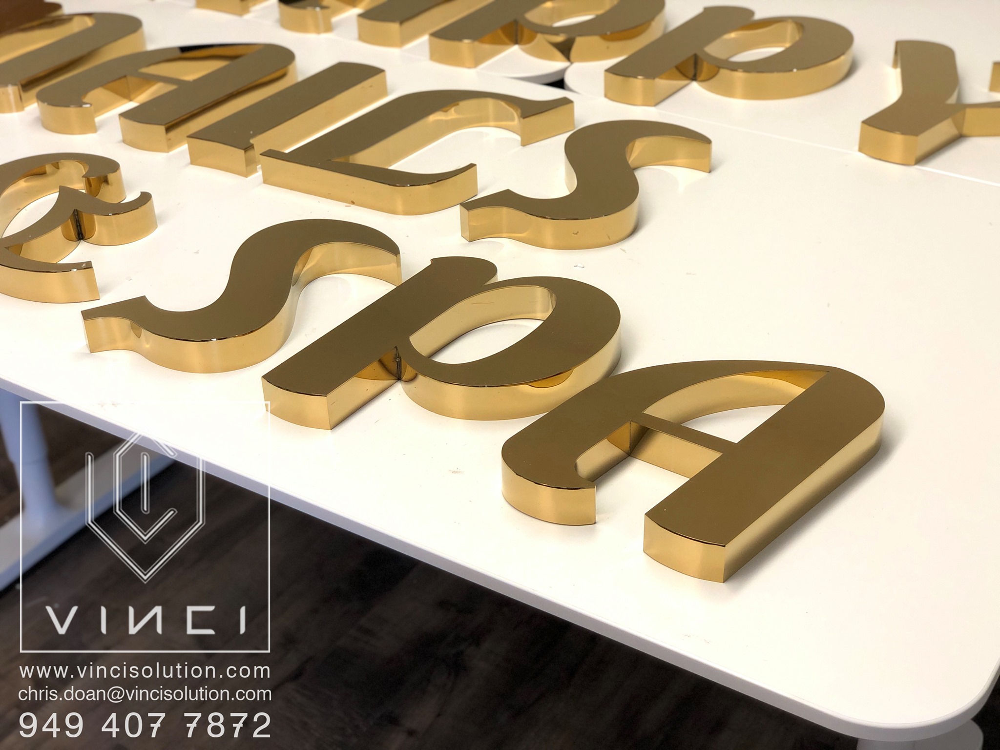 STAINLESS STEEL LOGO (FREE LOGO DESIGN) - VINCI SOLUTION INC