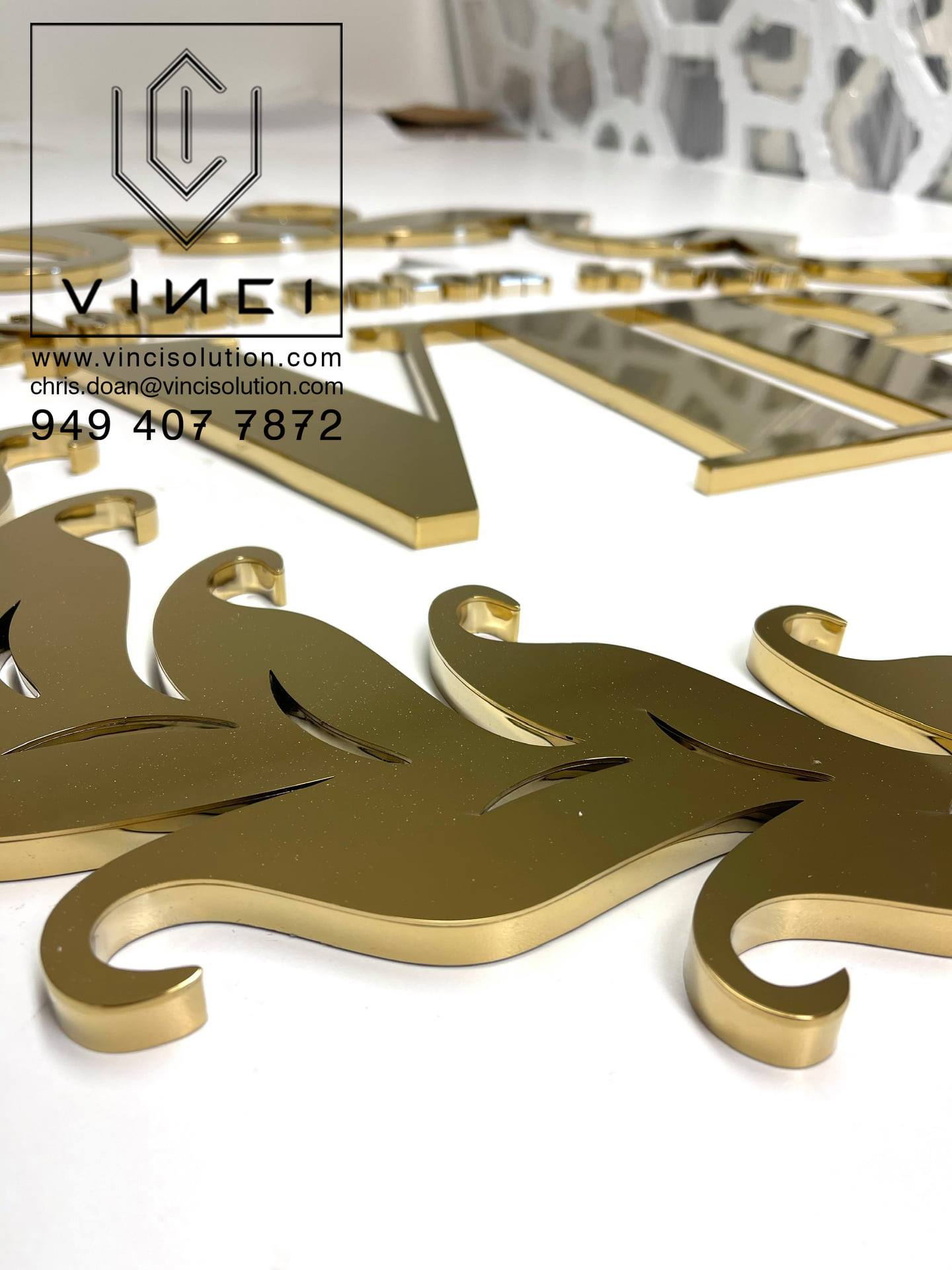 STAINLESS STEEL LOGO (FREE LOGO DESIGN) - VINCI SOLUTION INC
