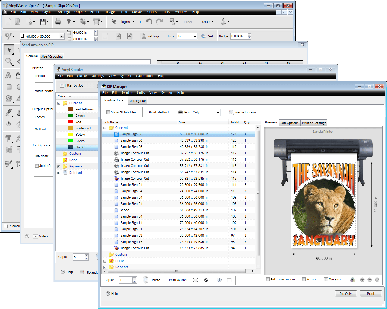 Vinyl cutter sign designer software for sign makers, print, poster and ...