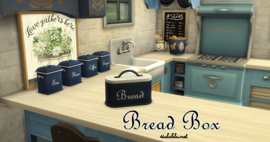 Bread Box for Sims 4 – Violablu ♥ Pixels & Music ♥ Sims 4 Custom Content