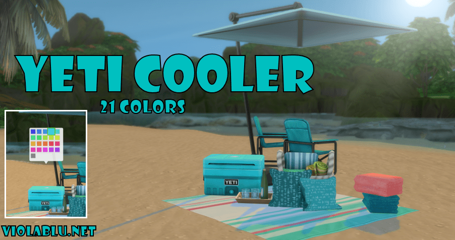 Yeti Coolers for Sims 4 ⋆ Violablu ♥ Pixels ♥