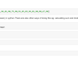 Python Mean Analytiker