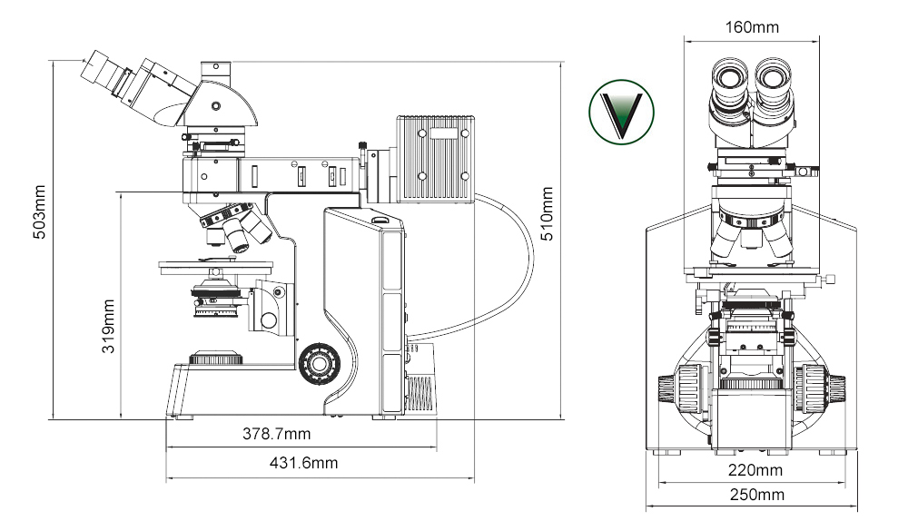 Whitney Polarizing Microscope | Viridian Microscopes